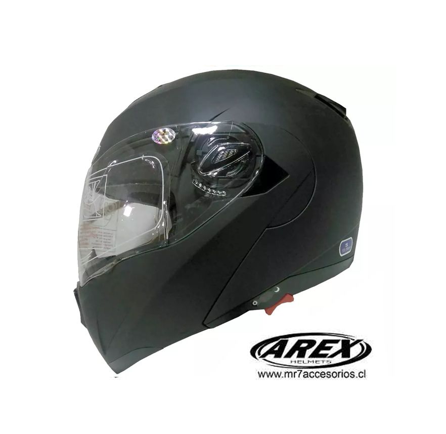 CASCO AREX ABATIBLE MR 701 NEGRO MATE | MR7 - Cascos, agv, motos