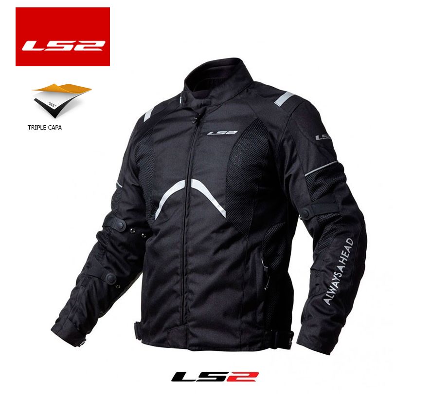 CHAQUETA LS2 TEIDE NEGRO (3 CAPAS) | MR7 - Cascos, agv, motos