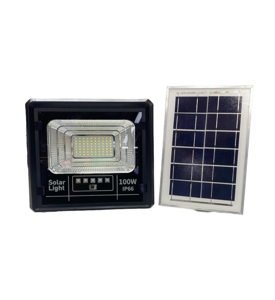 PROYECTOR SOLAR 100W C/PANEL DESMONTABLE | Importadora Mr7