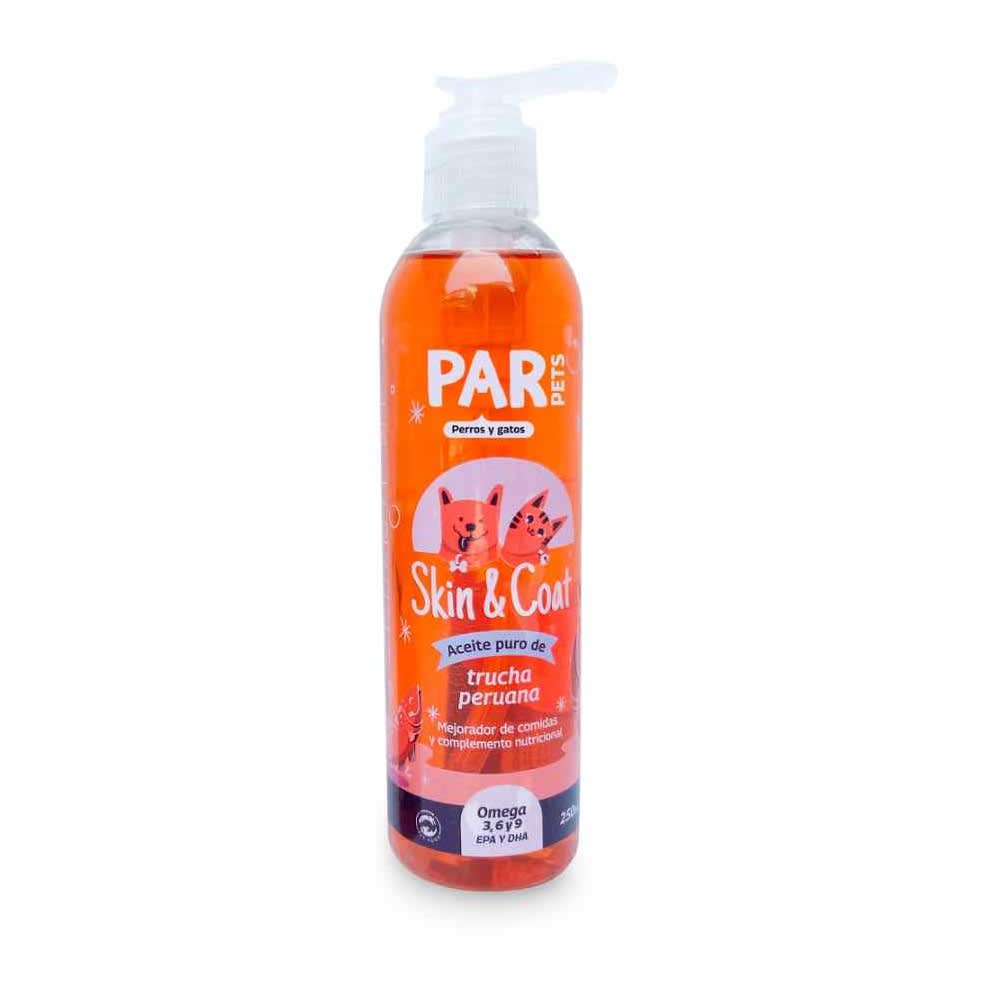 Par Pets aceite puro de trucha 250 ml | Mister Pet
