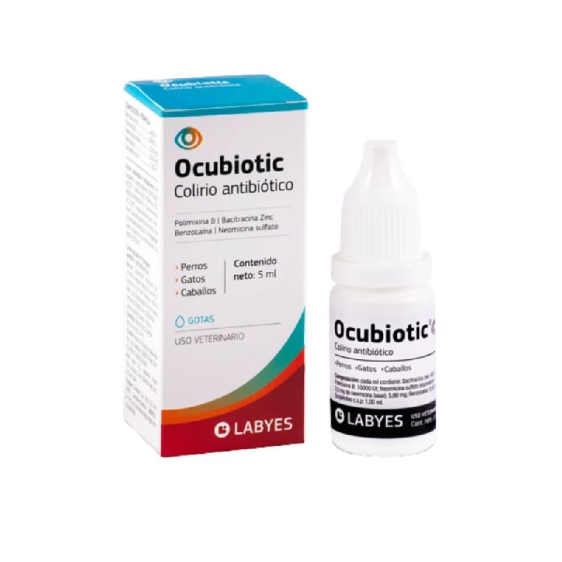 Ocubiotic colirio antibiótico 5 ml | Mister Pet
