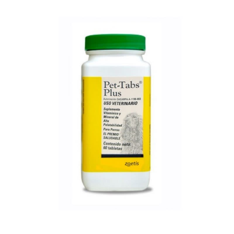 Pet - Tabs Plus frasco 60 tabletas | Mister Pet