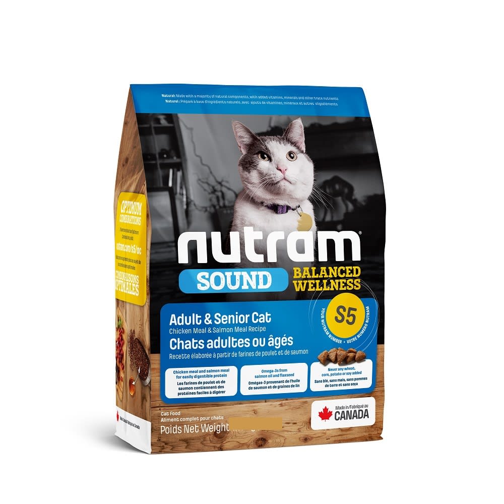 S5 Nutram Sound Adult & Senior Cat 2 Kg | Mister Pet