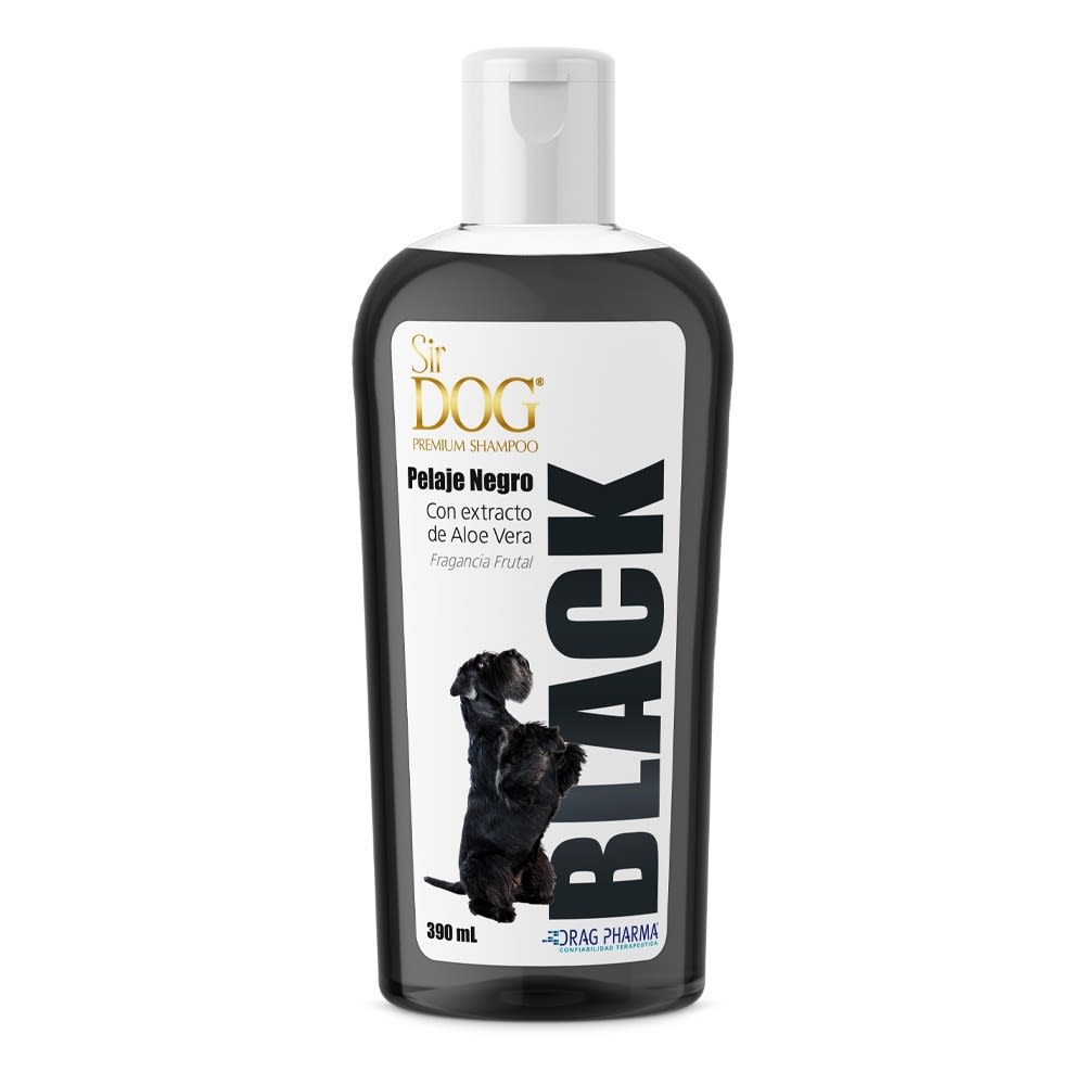 Drag Pharma Shampoo Sir Dog Black 390 ml | Mister Pet