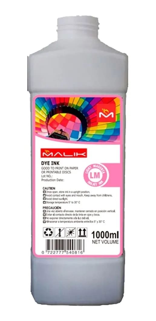 TINTA UNIVERSAL MAGENTA LIGHT 1 LITRO CALIDAD PREMIUM | malikcomputacion