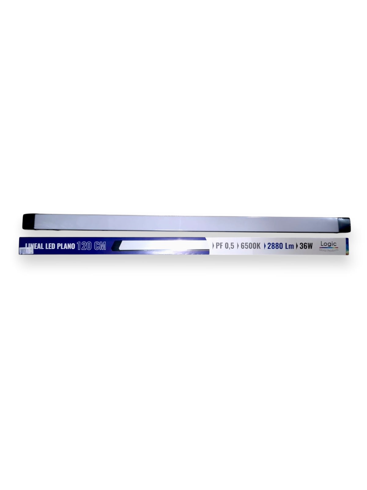 LINEAL LED PLANO NEGRO 120CM 50W FULL EMC | malikcomputacion