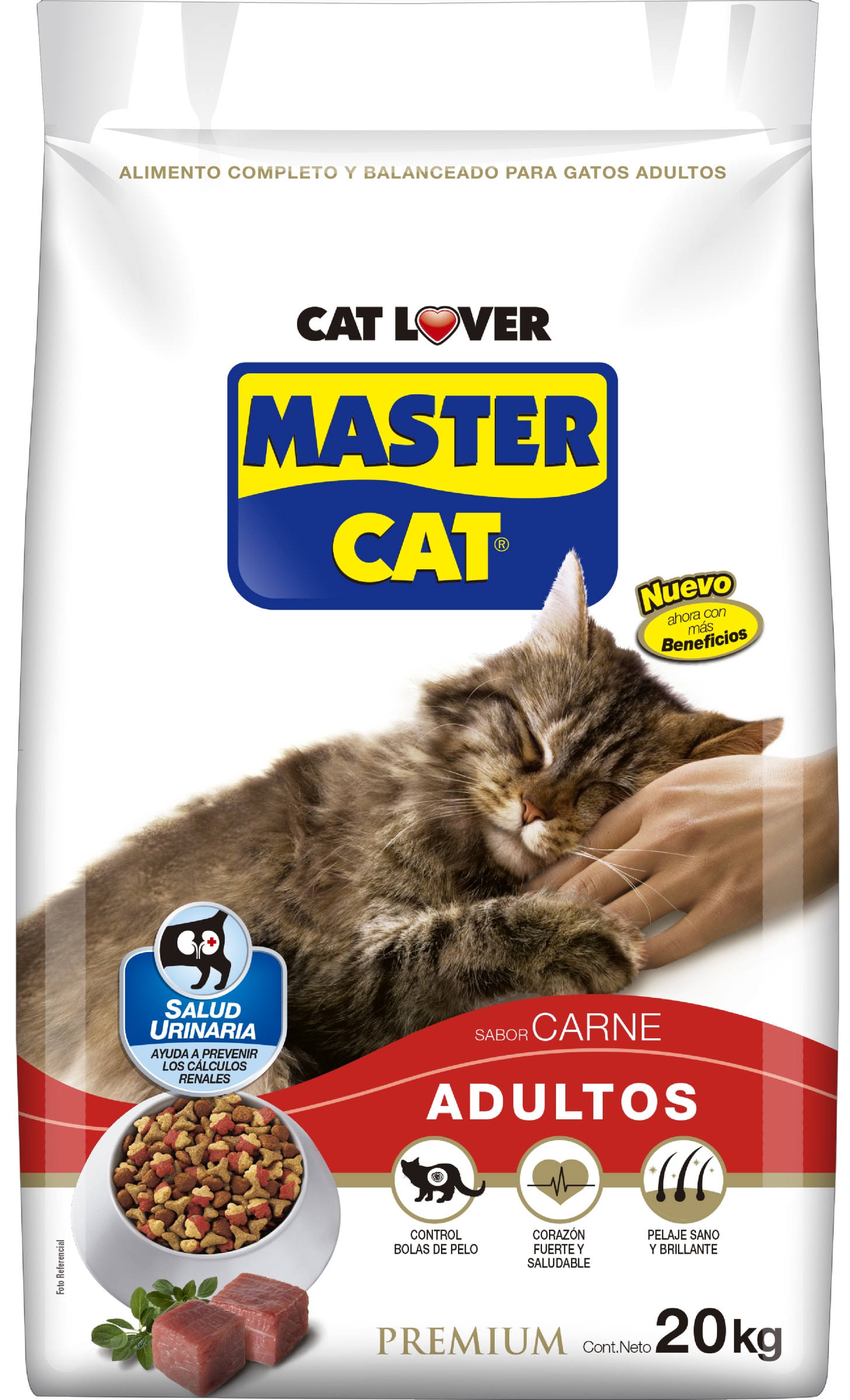 MASTER CAT CARNE ADULTO 20 K. | Nuevo Petgold