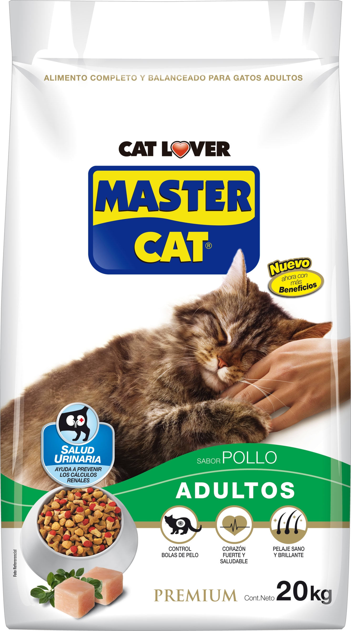 MASTER CAT POLLO ADULTO 20K. | Nuevo Petgold