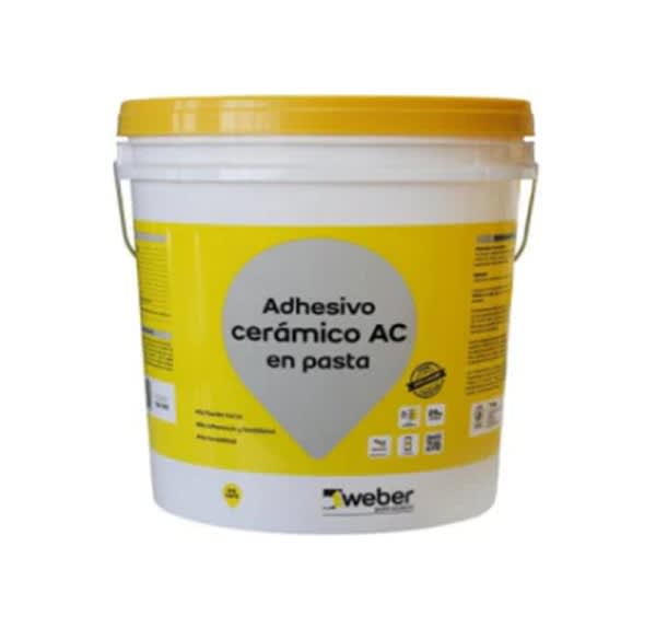 ADHESIVO CERAMICO PASTA AC WEBER GALON 6 KG | Comercializadora Fierromat