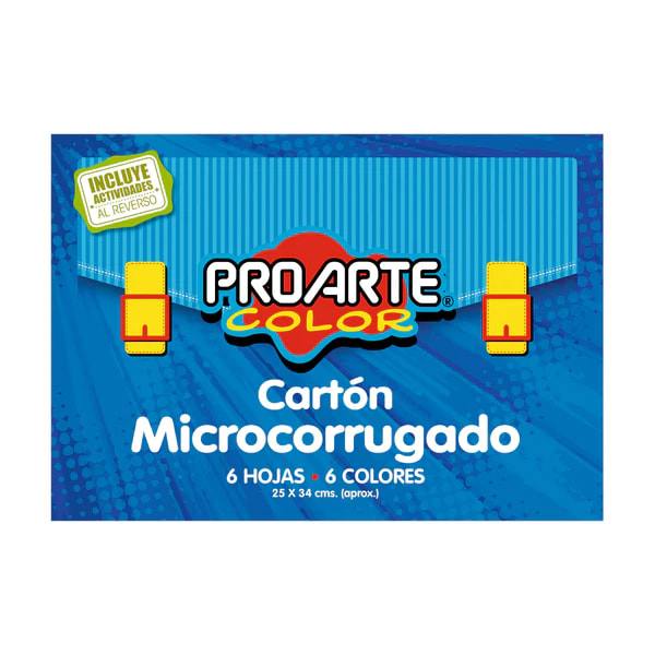 EST.CARTON MICROCORRUGADO 6 COL 6 HOJAS 25x34 C | Aldo Carla