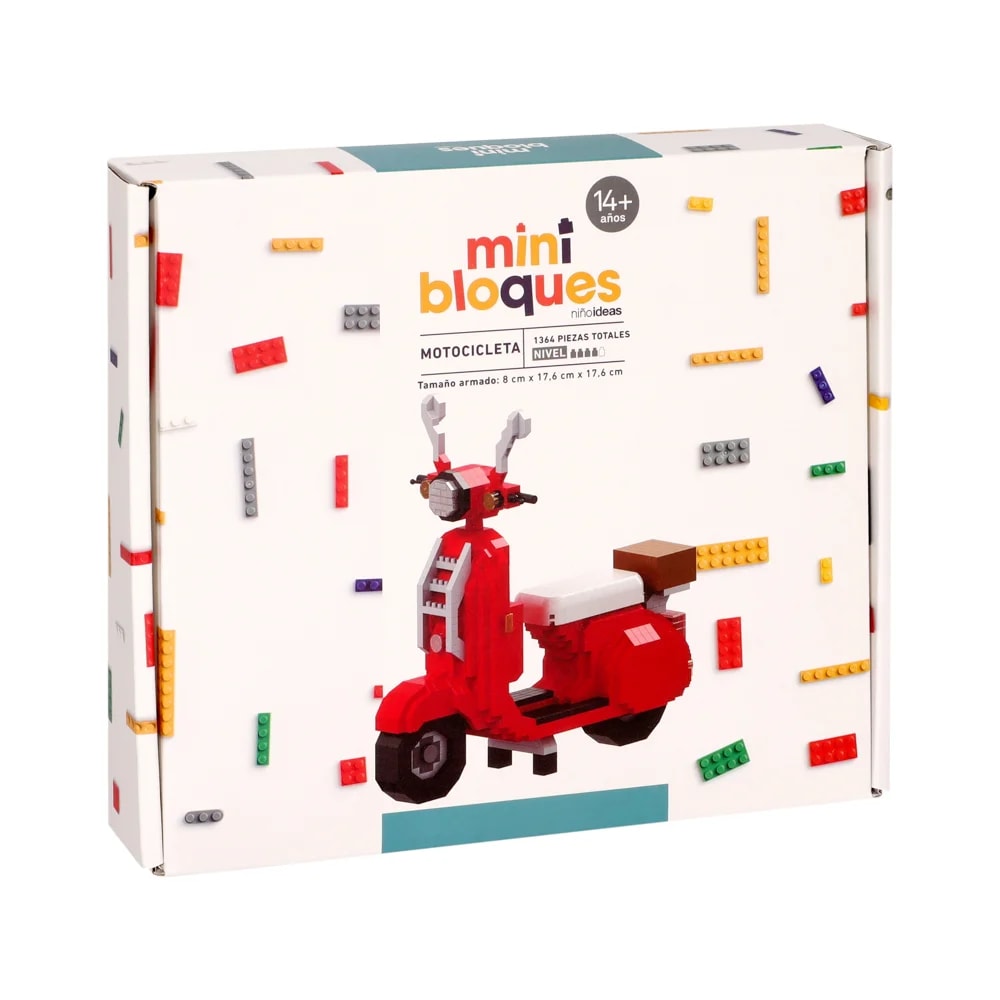 MINIBLOQ VESPA ROJA 1000 PCS | Aldo Carla