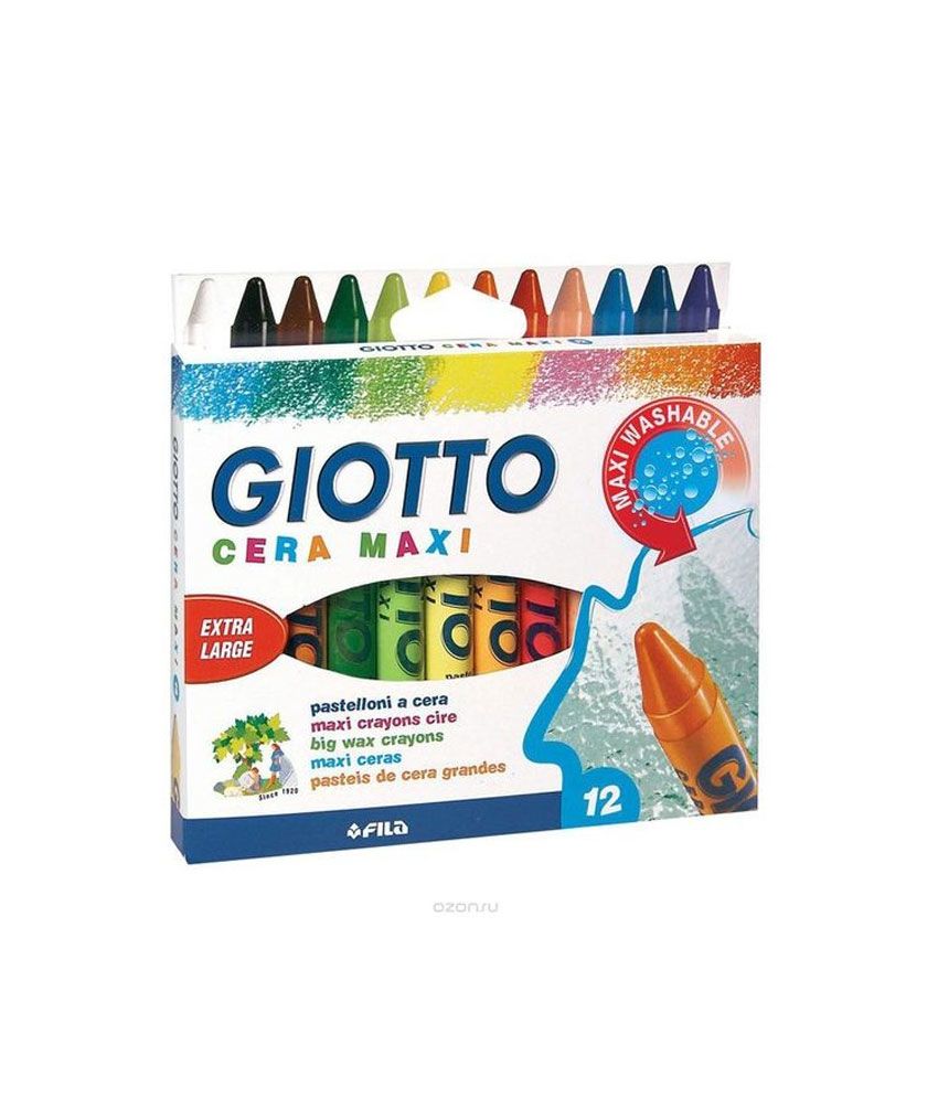 CRAYON GIOTTO CERA 12 COLOR | Aldo Carla