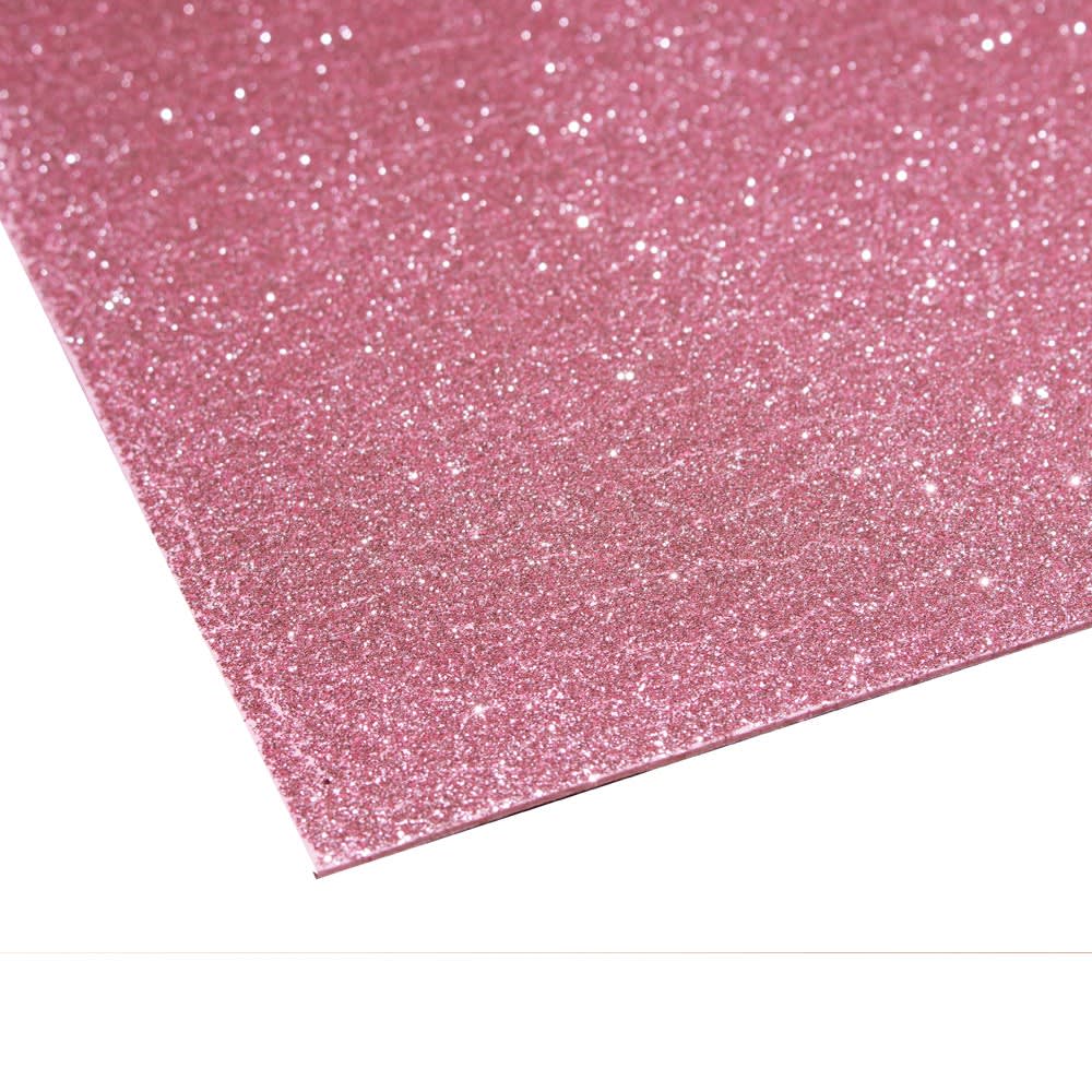 GOMA EVA GLITTER 40 X 60 CMS ROSADO ART & CRAF | Aldo Carla
