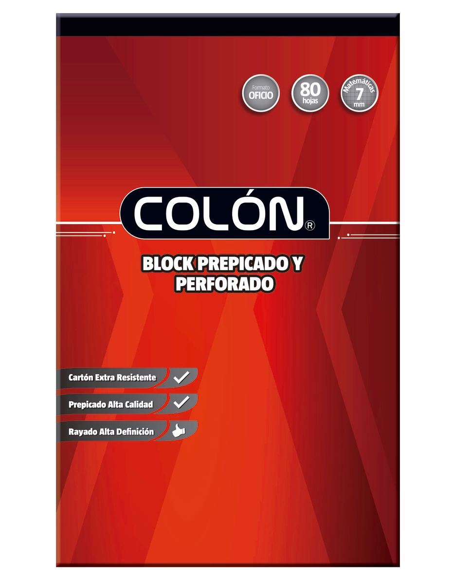 BLOCK COLON OFICIO MAT 7MM BO-32/80 | Aldo Carla