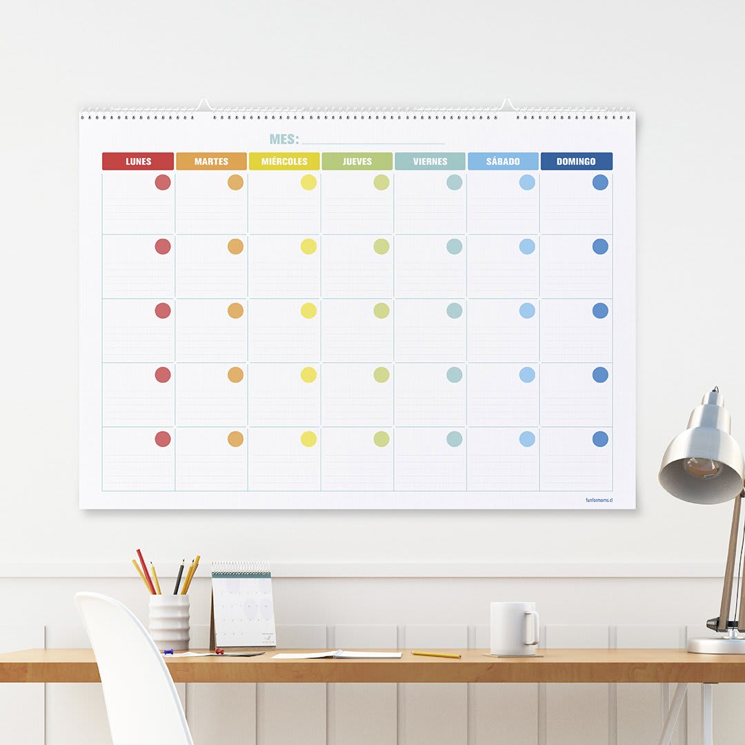 CALENDARIO COLORES NINOS GRANDE 50X70CM | Aldo Carla