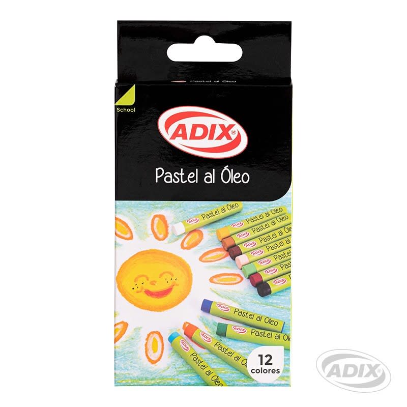Crayón Óleo Pastel 12 Colores (008) ADIX | Aldo Carla
