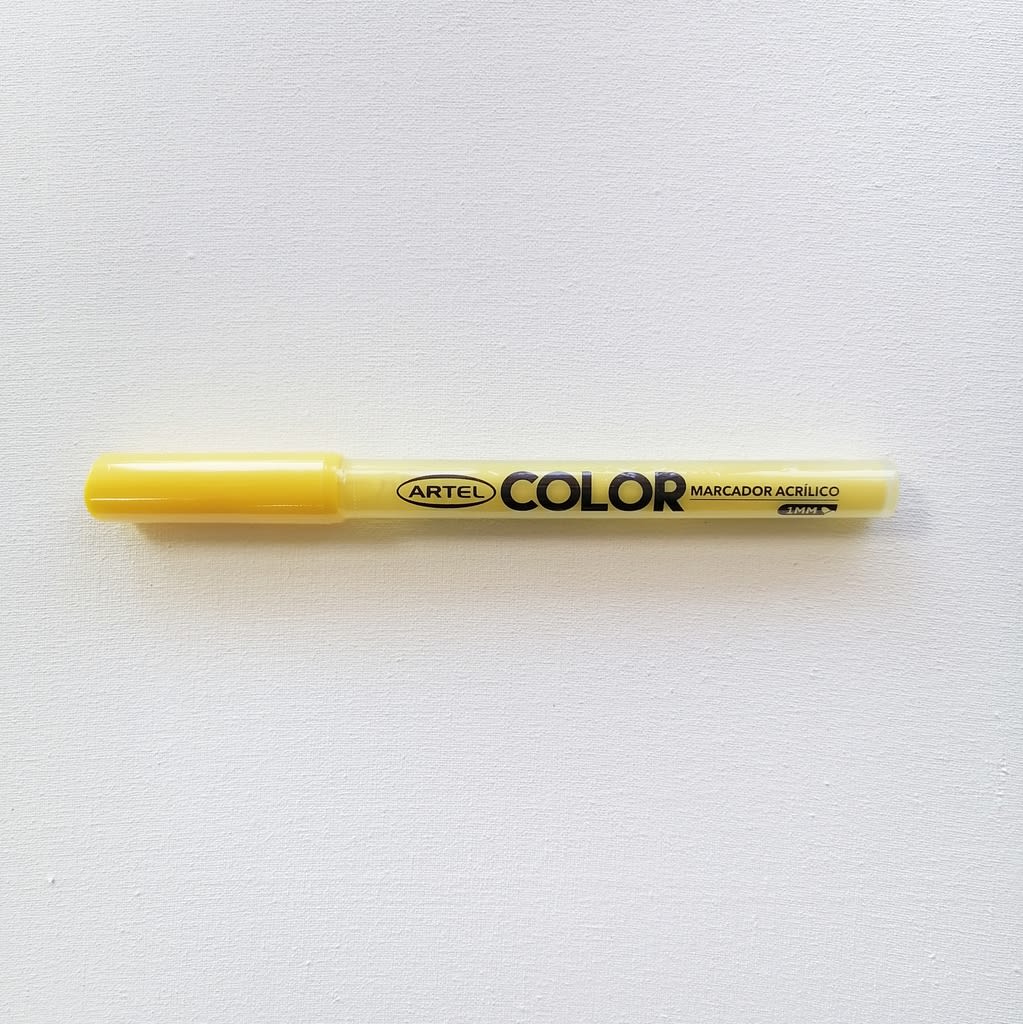 Marcador Acrilico Artel 1mm Fluor Amarillo | Aldo Carla
