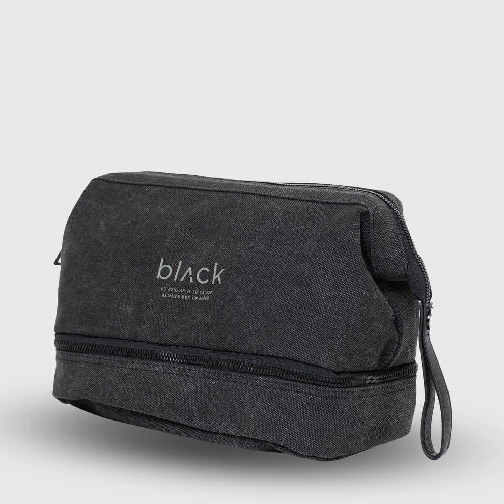 BLACK NECESER CANVAS BLACK | Aldo Carla