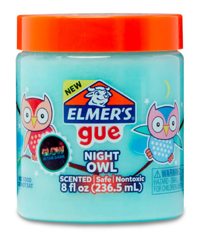 ELMERS 8OZ BLU GITD PREMADE SLIME | Aldo Carla