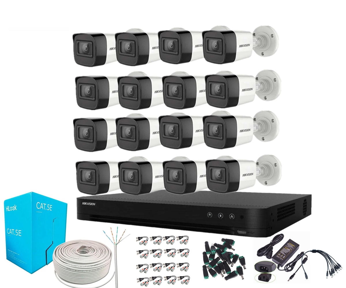 CCTV KIT HIKVISION 1080 LITE 16 CAM INSTALADOR | Tienda9