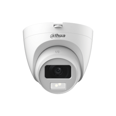 Cámara HDCVI DAHUA DOMO 5MP 2.8mm doble iluminación 20m C/MIC | Tienda9