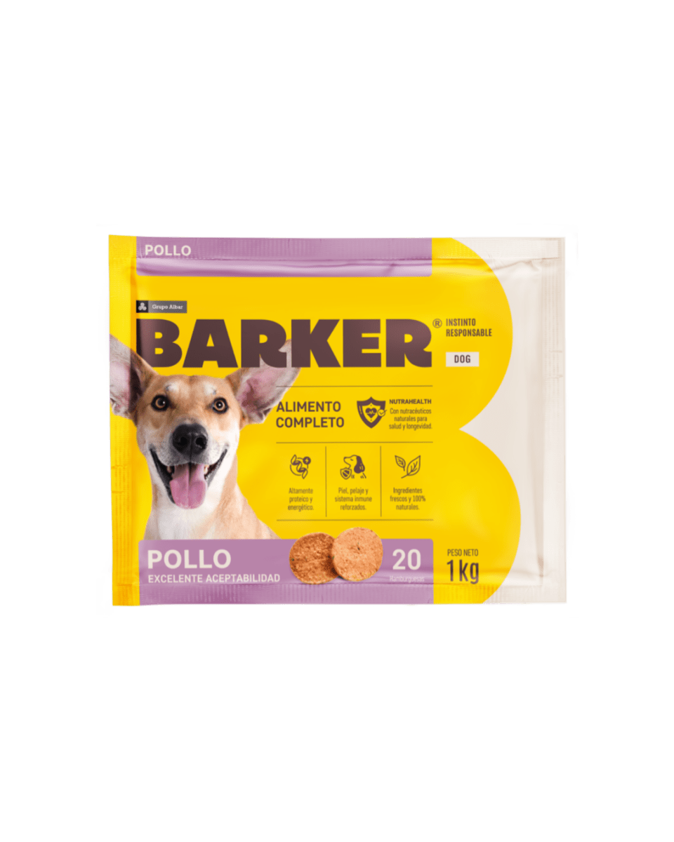 Barker Perro Hamburguesa DE POLLO 1 KG | Pet Lovers Market