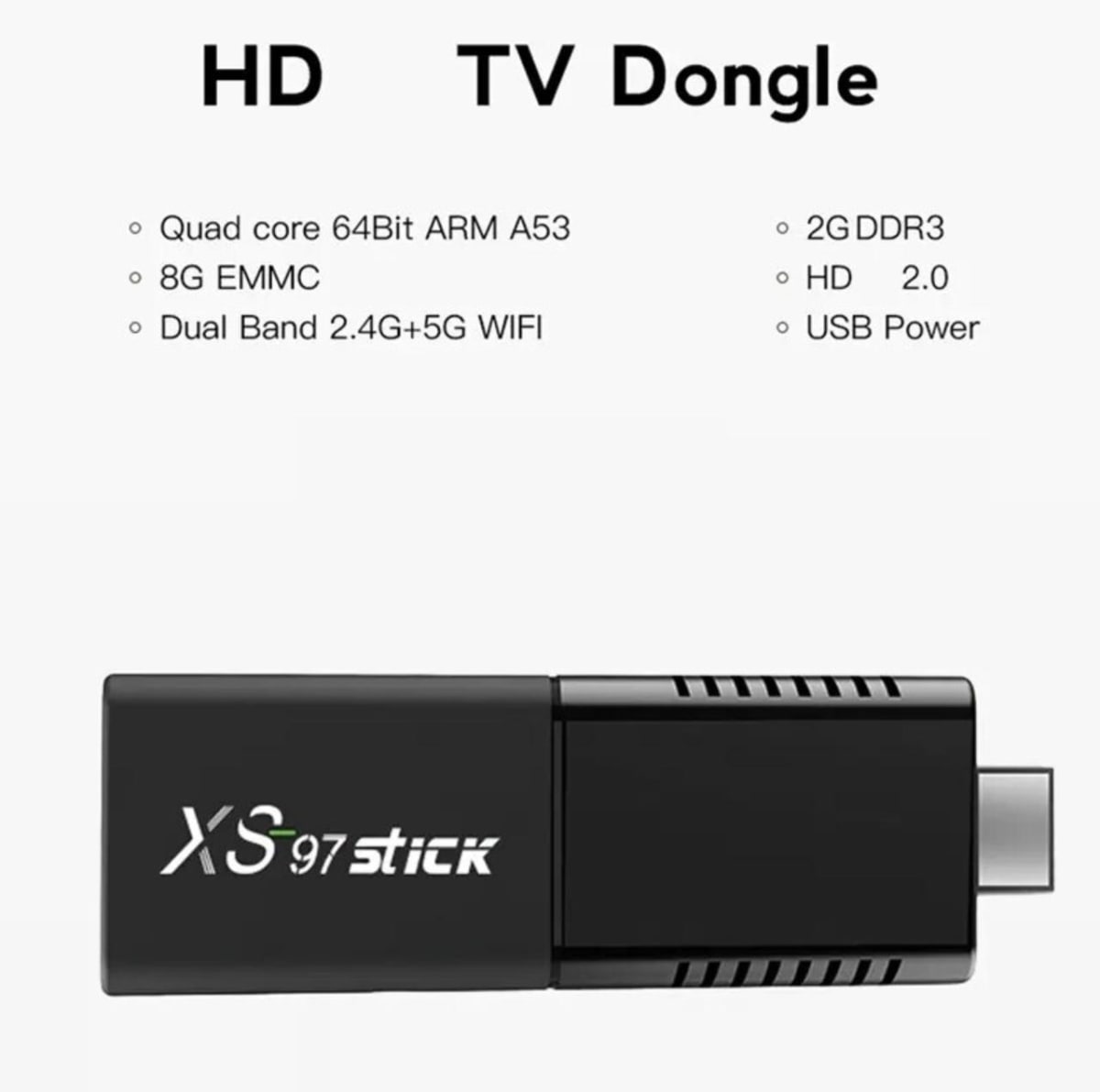 XS97 SmartConnect ANDROID TV STICK Smart Box 5G 4K | Pcbeach Centro ...