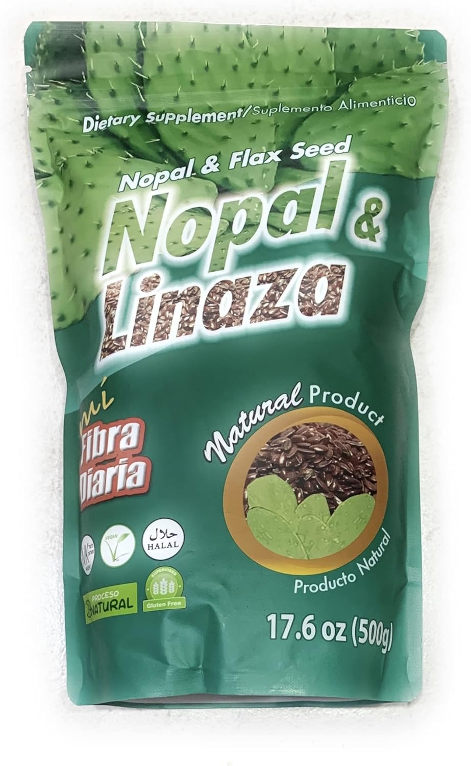 NOPAL + LINAZA 500 GRAMOS | NATURAL BIOPHARMA