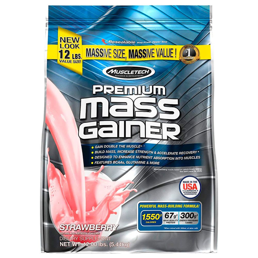 PREMIUM MASS GAINER 12 LB FRUTILLA | NATURAL BIOPHARMA