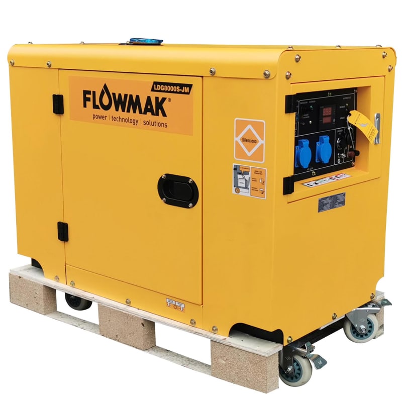 GENERADOR FLOWMAK DIESEL LDG8000S-JM 220V 6KW ATS, PAR ELÉCTRICA ...