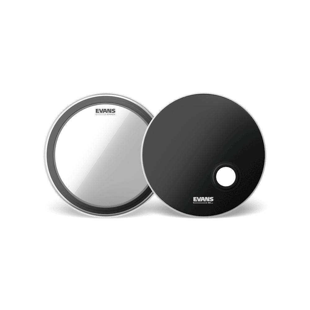 PACK PARCHES BOMBO 18 EBP-18EMAD2SYS EVANS | Andes Musica