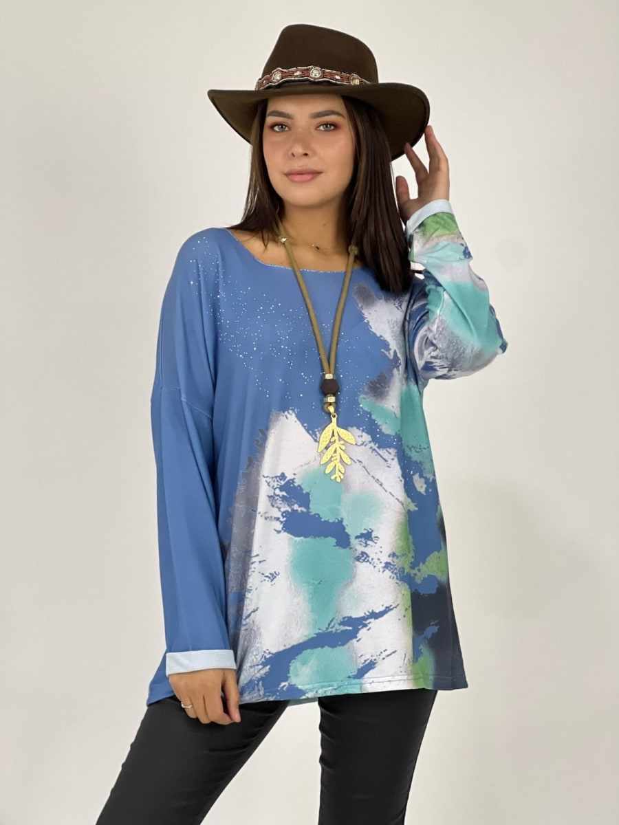 Polera Crack Con Brillo B3-156 | Enigmatica