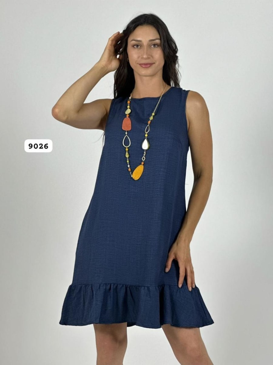 Mini Vestido Sin Mangas Tela Cey A1-11 | Enigmatica