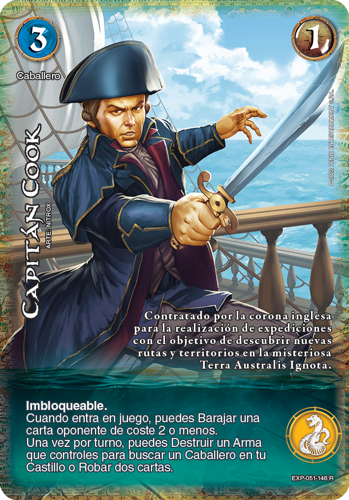 Capitan Cook | One up store | Los Mejores Accesorios Para Tus Cartas