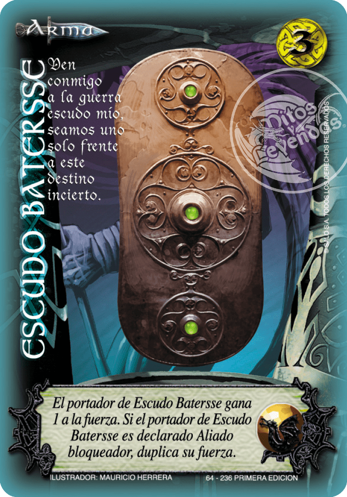 Escudo Batersse | One up store | Los Mejores Accesorios Para Tus Cartas