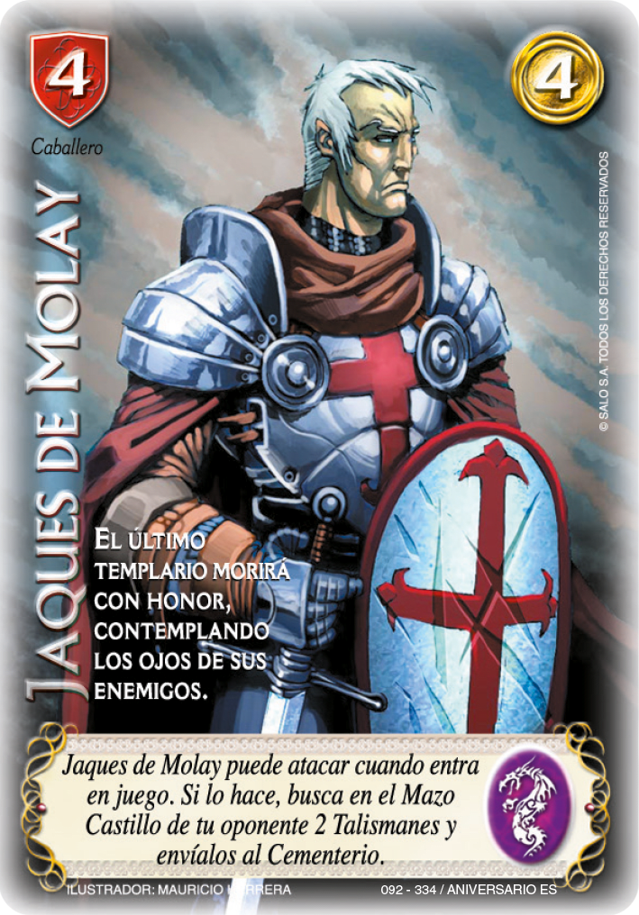 Jaques de Molay | One up store | Los Mejores Accesorios Para Tus Cartas