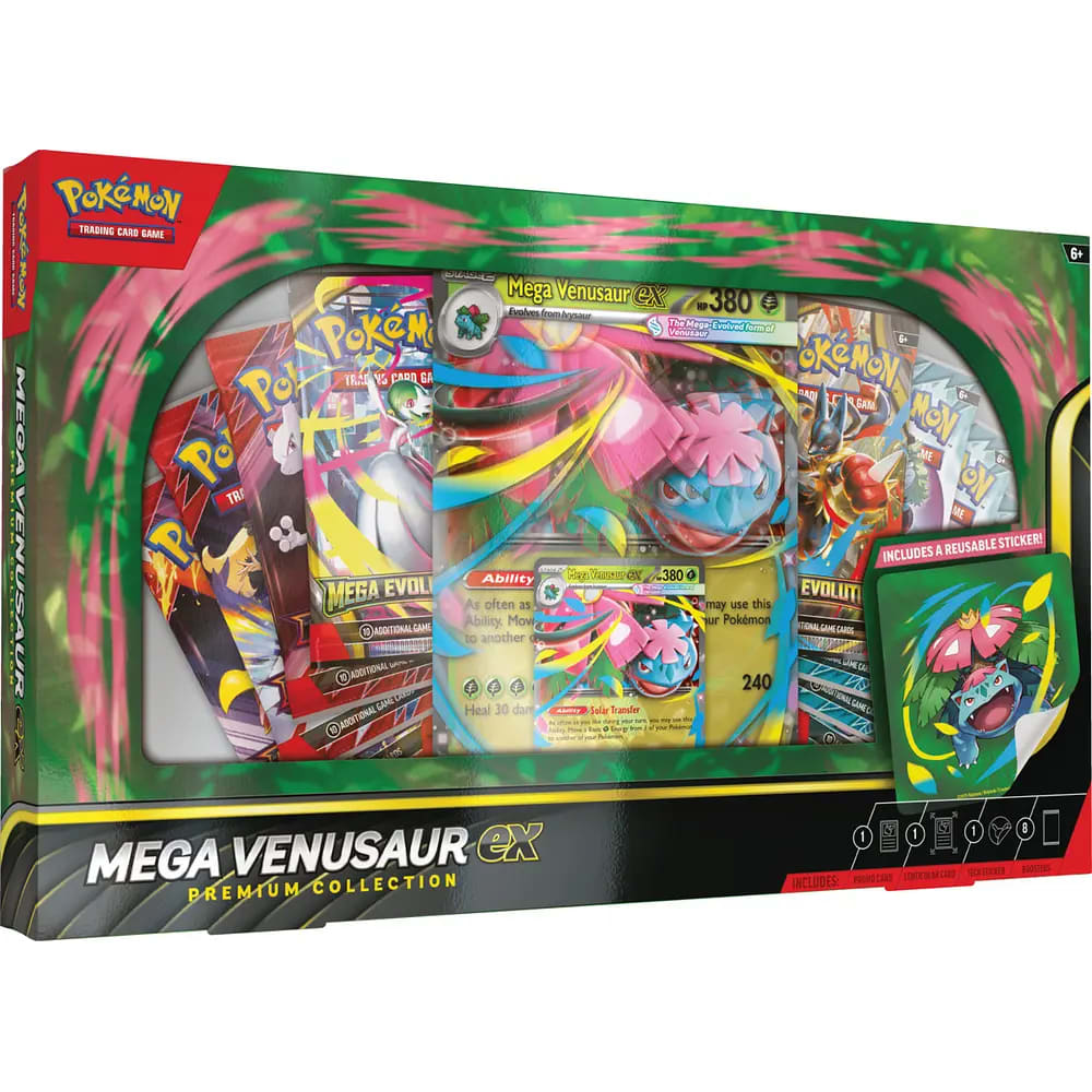 Pokémon TCG: Mega Venusaur EX Premium Collection (Español) | One up ...