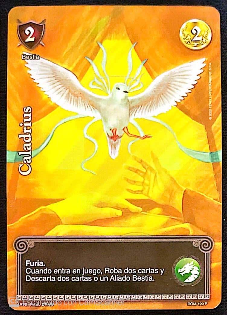 Caladrius Dorado | One up store | Los Mejores Accesorios Para Tus Cartas