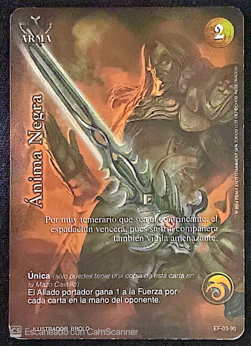 Anima Negra | One up store | Los Mejores Accesorios Para Tus Cartas