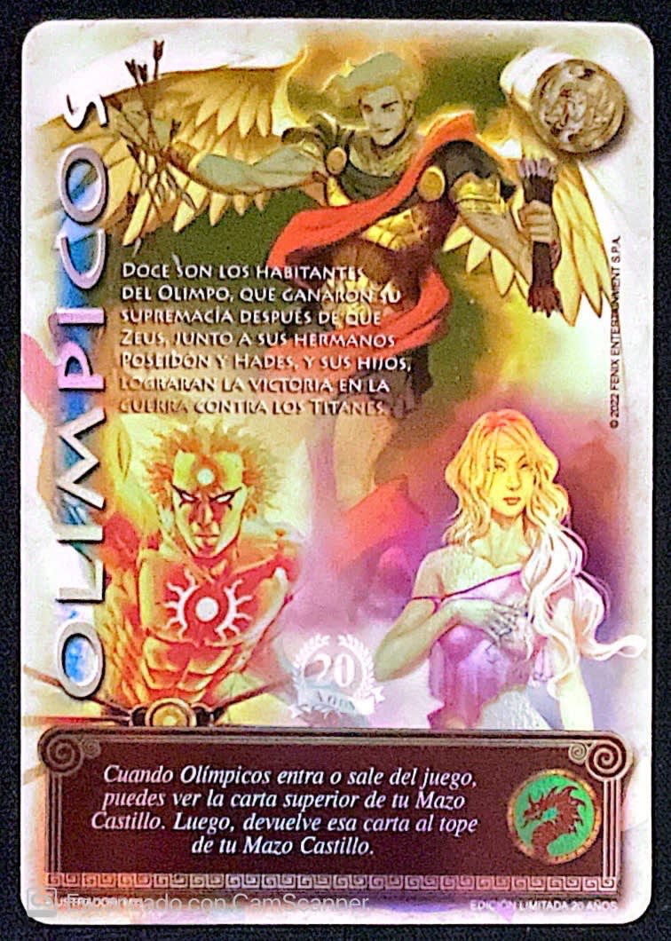 Olimpicos 20 Años | One up store | Los Mejores Accesorios Para Tus Cartas