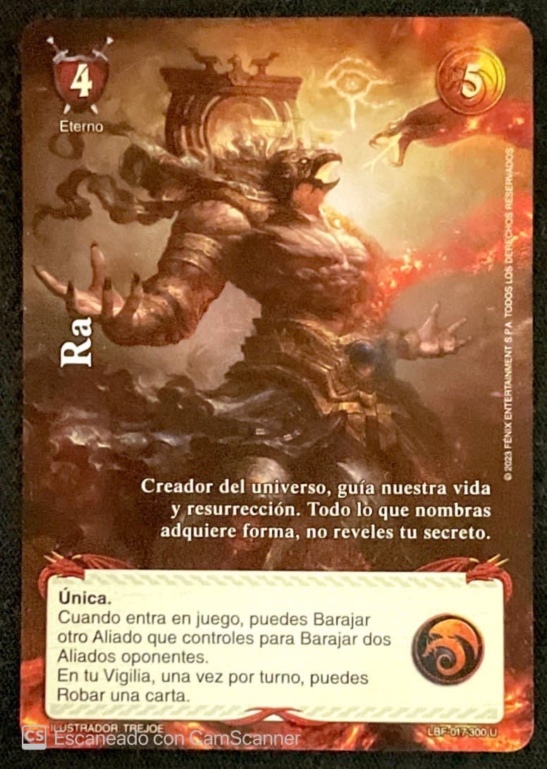 Ra LBF | One up store | Los Mejores Accesorios Para Tus Cartas