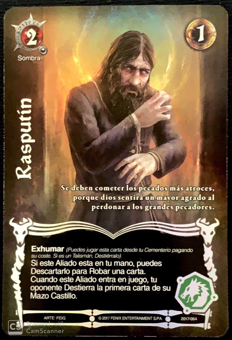 Rasputín | One up store | Los Mejores Accesorios Para Tus Cartas