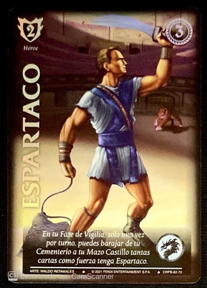 Espartaco Black | One up store | Los Mejores Accesorios Para Tus Cartas