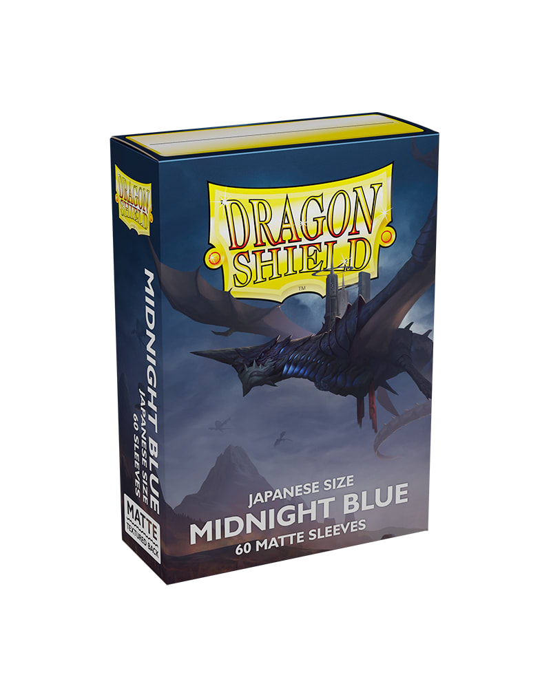 Protector Dragon Shield Japanese Matte 60u. - Midnight Blue | One up ...