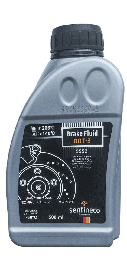 Líquido de frenos DOT3 500 ml SENFINECO 5552 | Motoro Chile