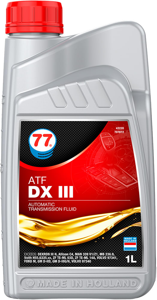 77 LUBRICANTS FLUIDO ATF DX III 1 L 4320 | Motoro Chile