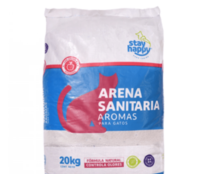 ASEO GATO - STAY HAPPY - ARENA AGLUTINANTE MANZANA | ValdiPets ...