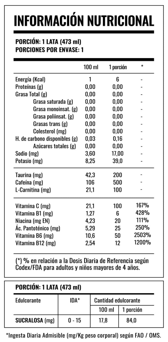 BEBIDA STRONG ENERGY INFERNO | STRONGEST.CL