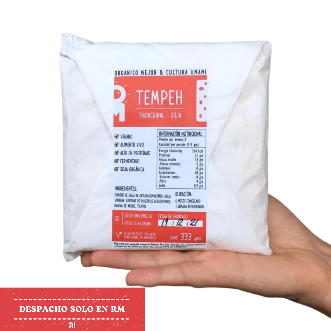 TEMPEH - SOYA ORGÁNICA - 333GR | Espacio Regenera