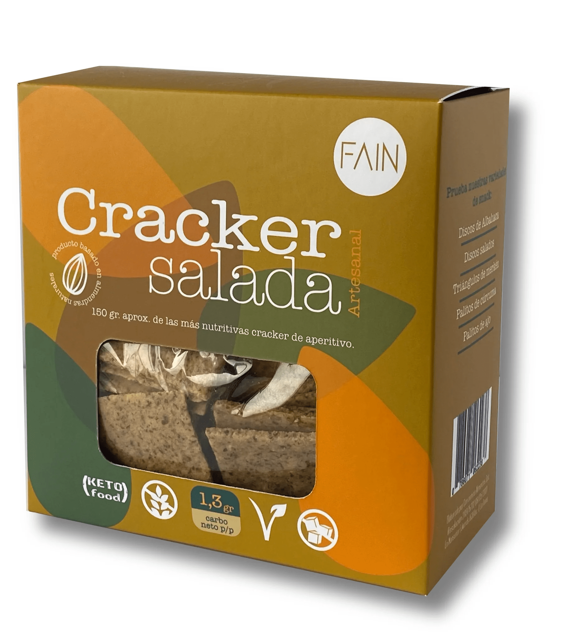CRACKERS SALADAS - 150 gr - Fain | Espacio Regenera